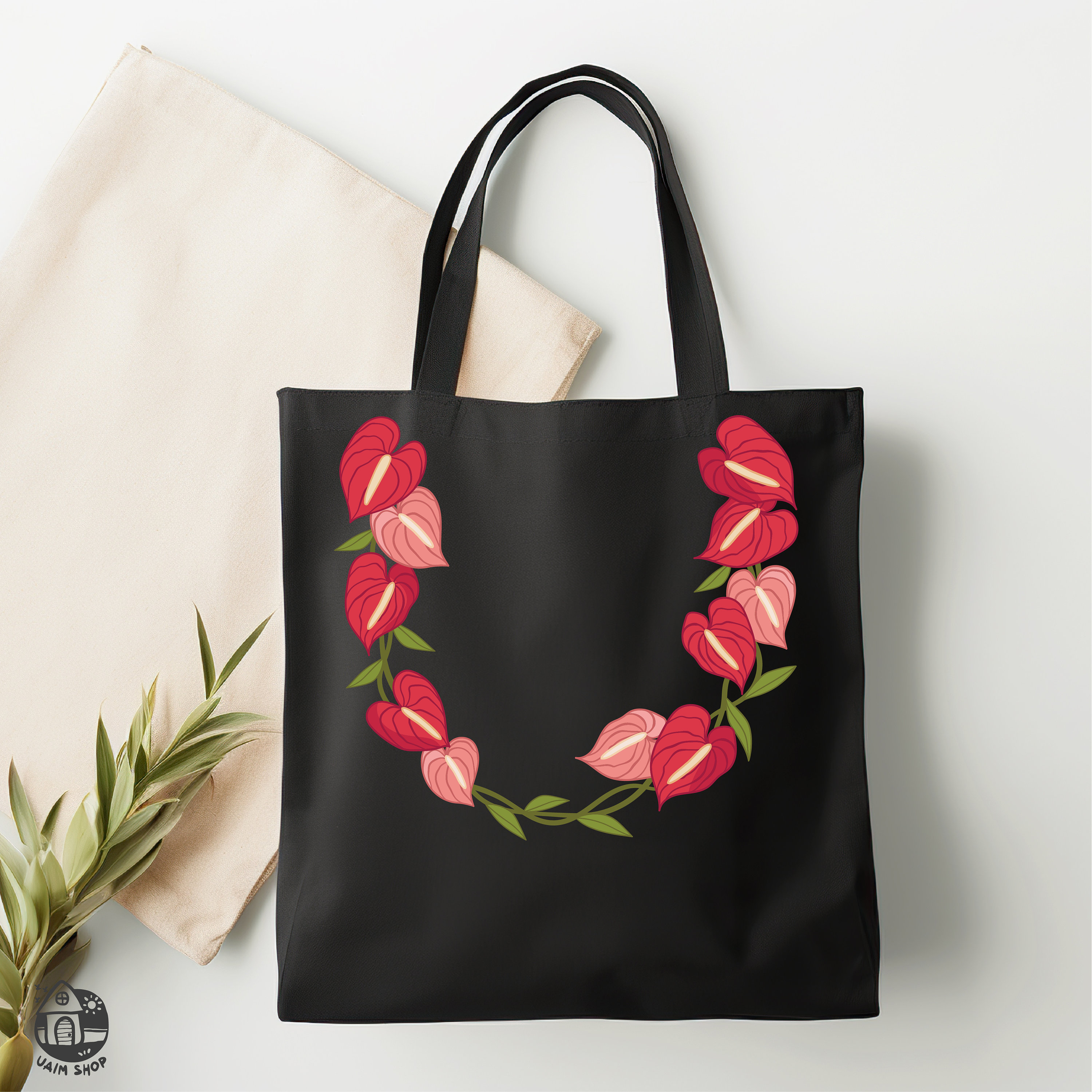 Anthurium Lei and Maile Leaf Svg Cut File Digital Download - Etsy