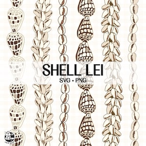 Seamless Pattern Hebrew Cone Shell Png | Vertical Seashell Lei Strand ...