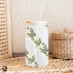 Seamless Pattern Maile & Pikake Lei | Twist Flower Lei Png | Digital ...