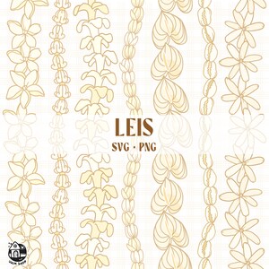 Seamless Pattern Vertical Flower Lei Png Floral Lei Cut File Curve Png ...