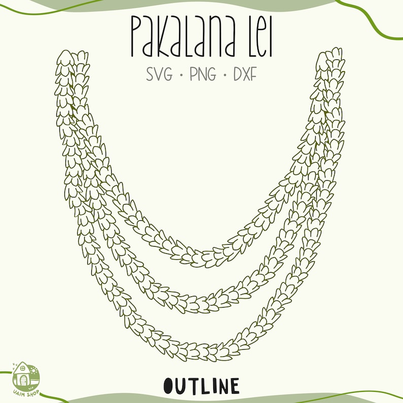 Pakalana Lei | Lei Strand Svg Cut File Digital Download - Etsy