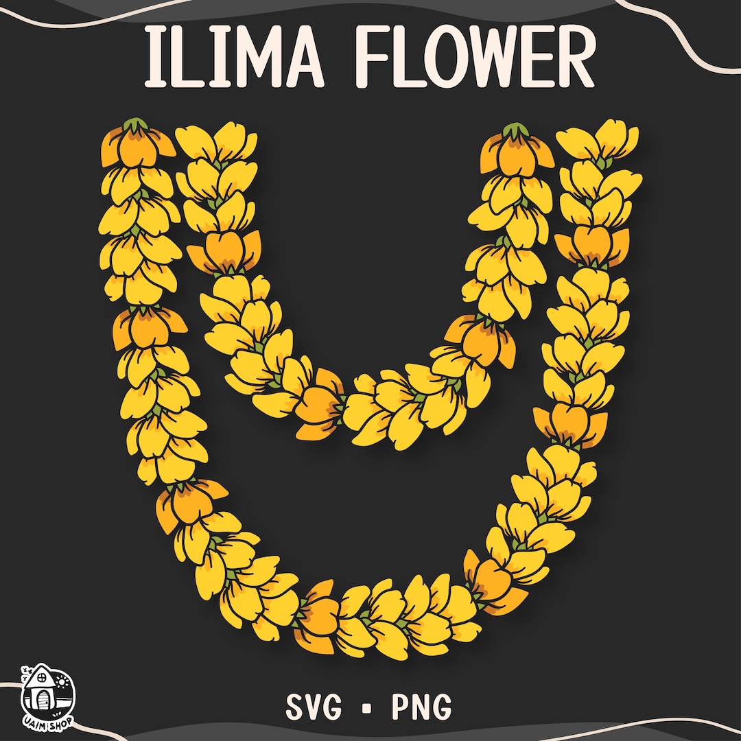 Ilima Flower Lei Svg | Curve Flower Cut File | Digital Download - Etsy