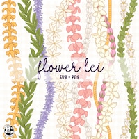 Printable DIY Hawaiian Lei Flower Templates, Flower Cutouts, Tropical ...