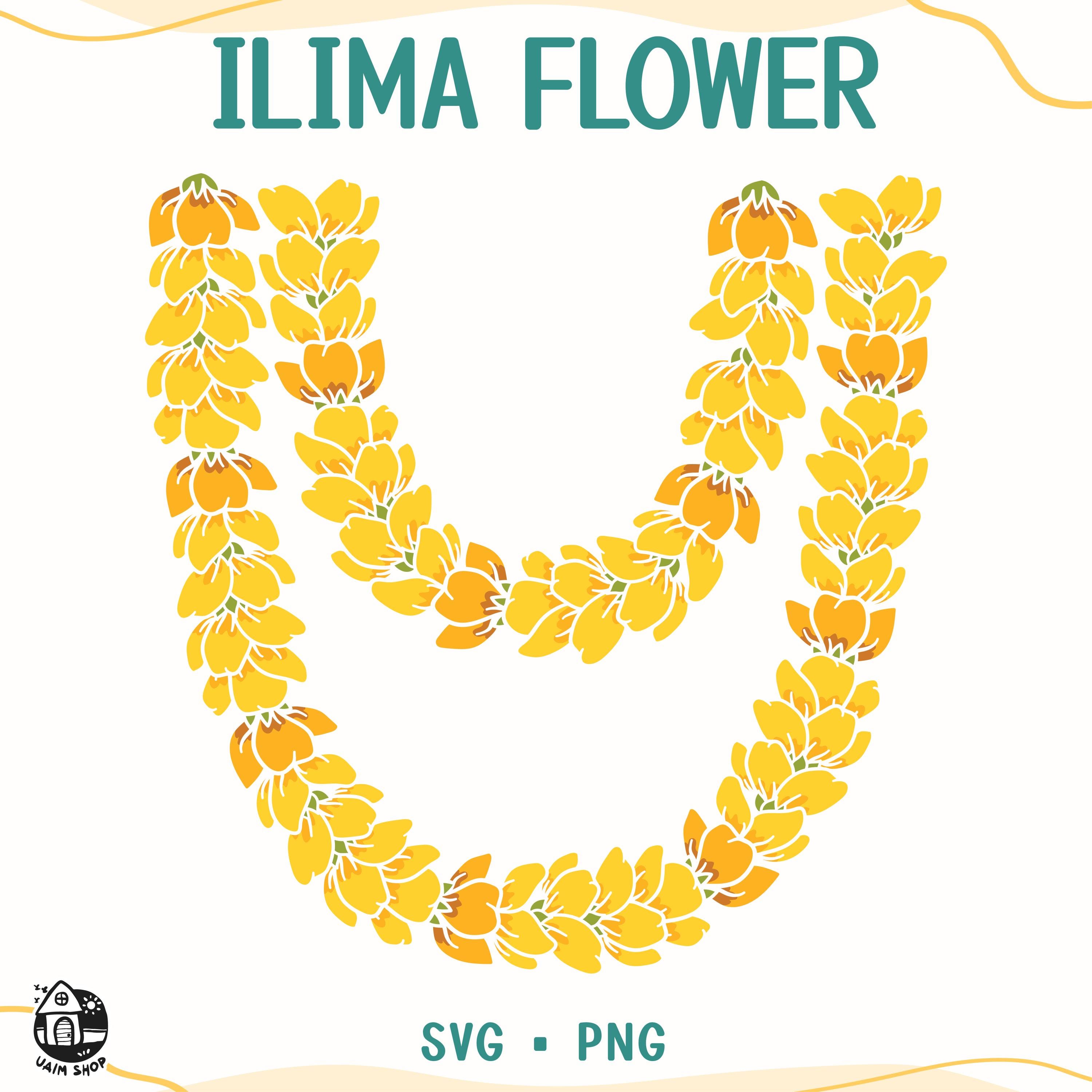 Ilima Flower Lei Svg | Curve Flower Cut File | Digital Download - Etsy