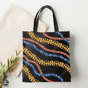 Seamless Pattern Puakenikeni Pikake and Pakalana Lei | Curved Floral ...