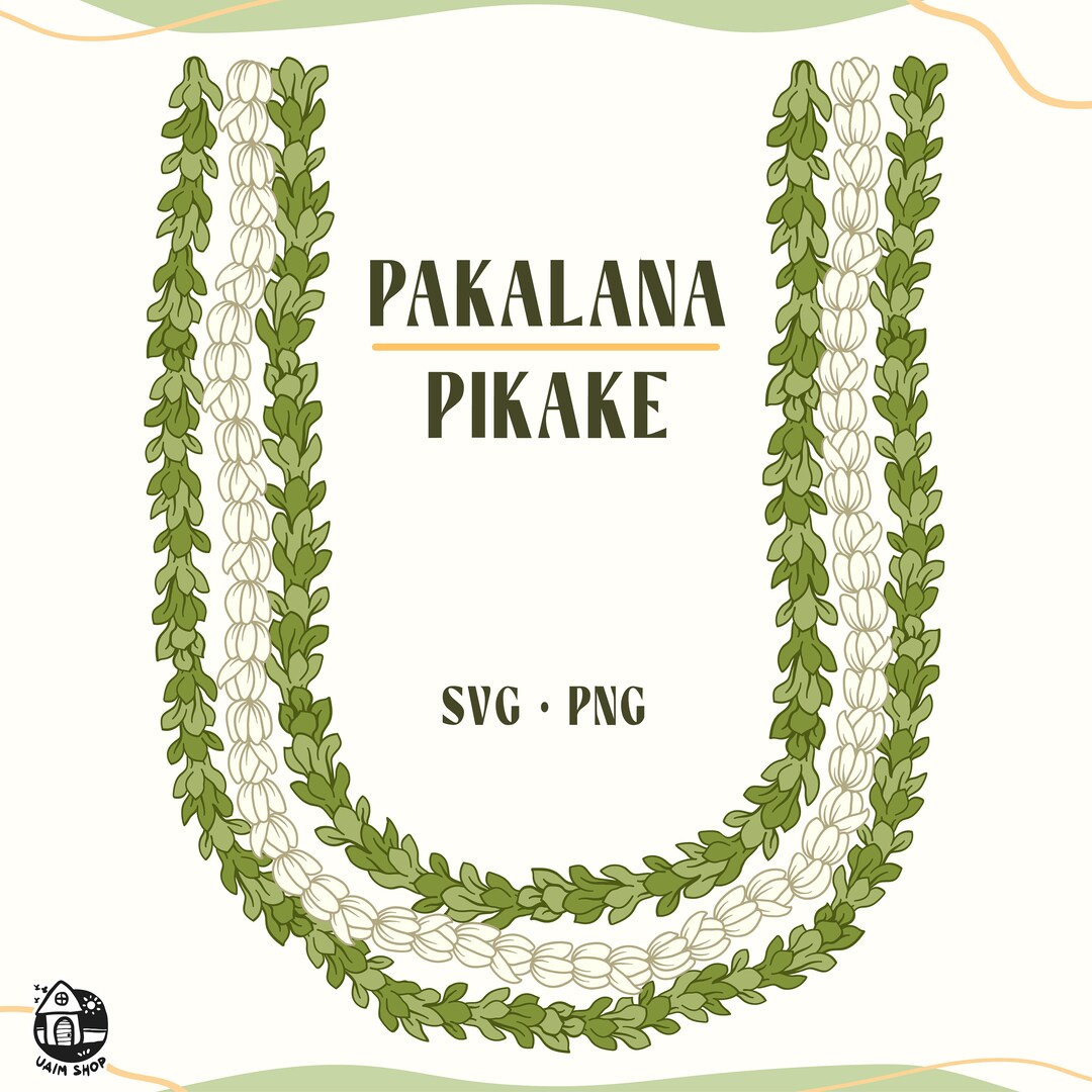 Curve Pakalana Lei and Pikake Lei | Svg Cut File Digital Download - Etsy