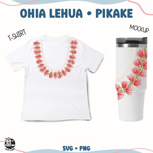 Ohia Lehua and Pikake Lei Svg | Curve Flower Svg Cut File | Digital ...