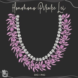Honohono Pikake Lei Flowers | Double Floral Svg Cut File | Lei Digital ...