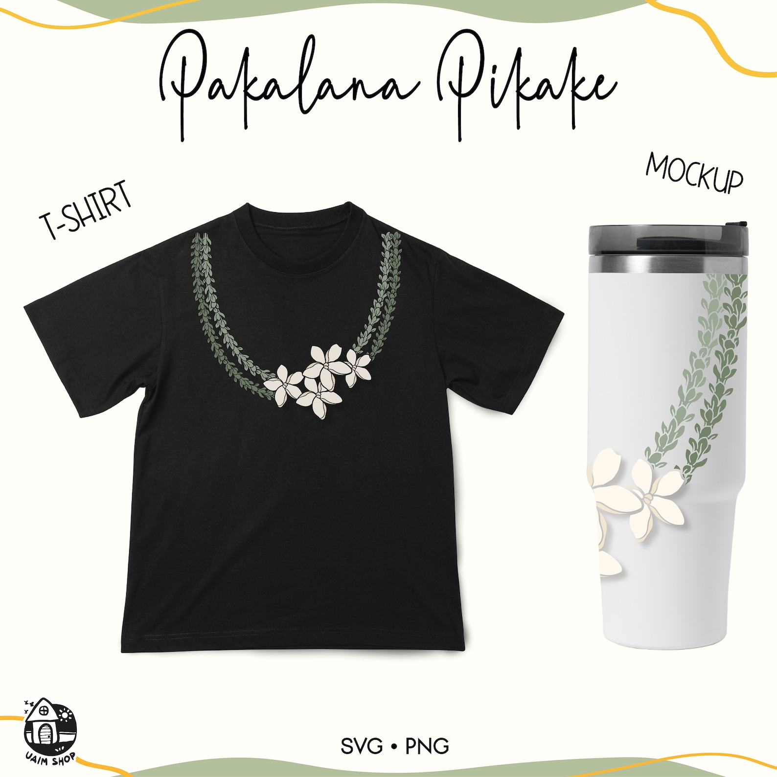 Pakalana Pikake Lei | Pikake Flower Svg Cut File | Digital Download - Etsy