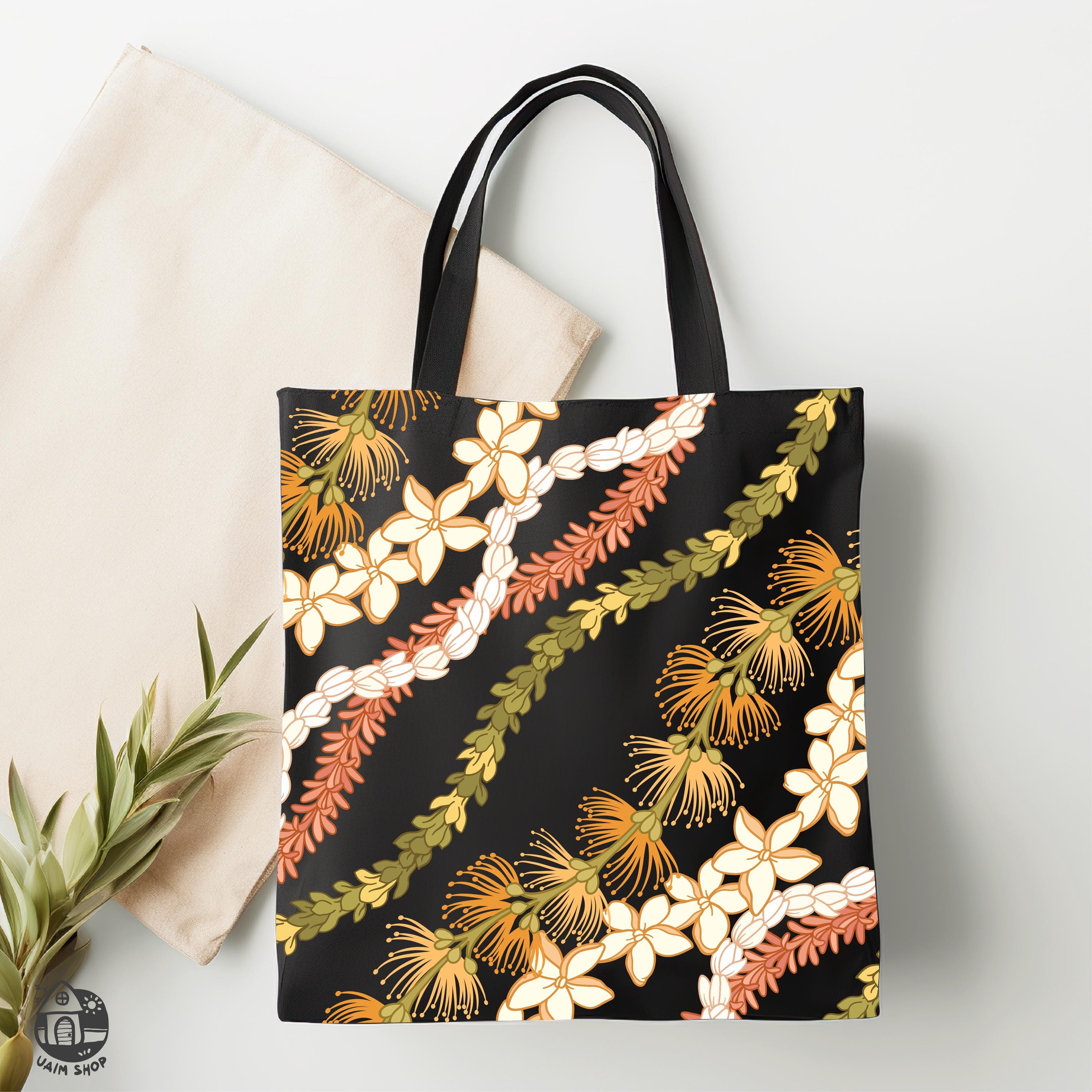 Seamless Pattern Ohia Lehua Agapanthus Pikake and Pakalana Lei | Curve ...