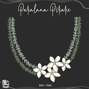 Pakalana Pikake Lei Svg | Floral Lei Svg | Pikake Flower Svg Cut File ...