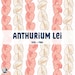 Seamless Pattern Anthurium Lei | Vertical Floral Lei Png | Digital ...