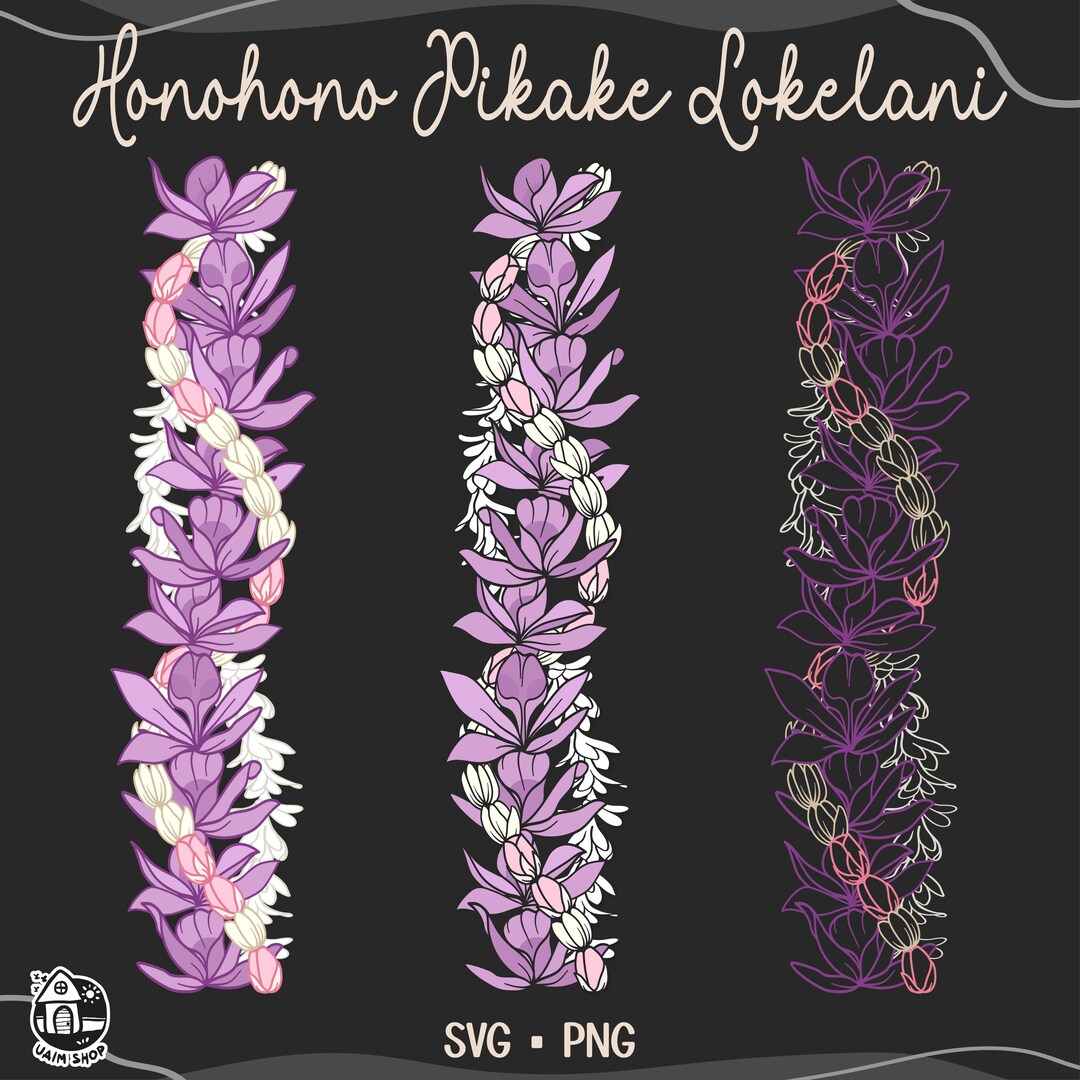 Honohono Pikake and Lokelani Lei Svg | Twist Flower Digital Download - Etsy