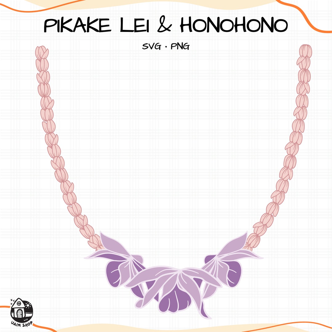 Pikake Lei and Honohono Flowers | Flower Svg Cut File | Lei Digital ...