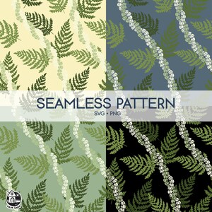 Seamless Pattern Palapalai & Pikake Lei | Twist Flower Lei Png ...