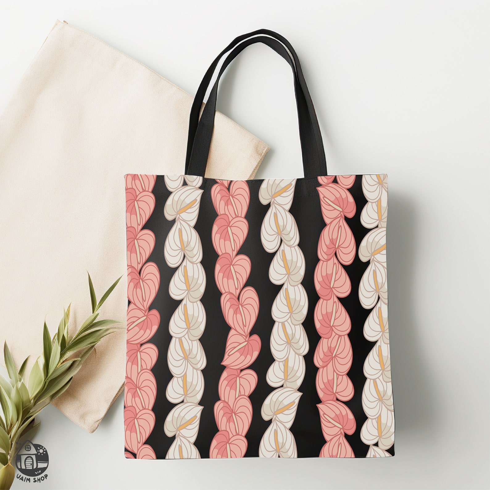 Seamless Pattern Anthurium Lei | Vertical Floral Lei Png | Digital ...