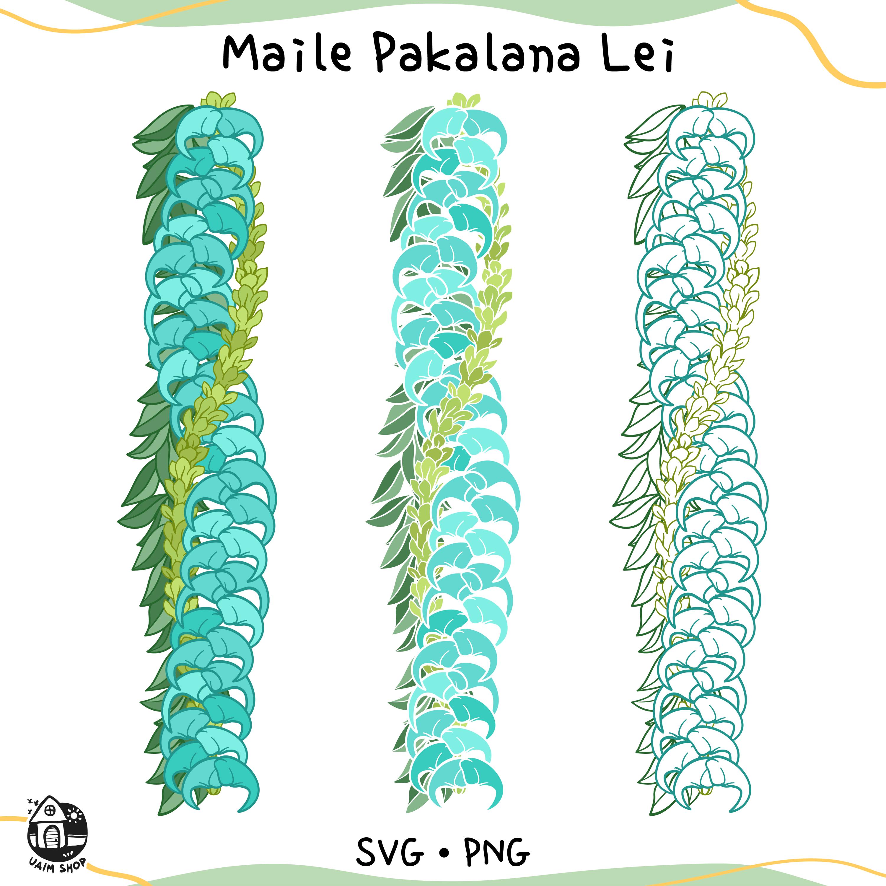 Twist Maile Pakalana Lei SVG | Curve Flower Digital Download - Etsy