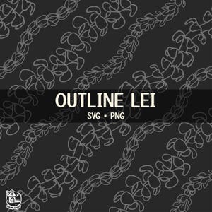 Seamless Pattern Outline Puakenikeni Plumeria Pikake and Pakalana Lei ...