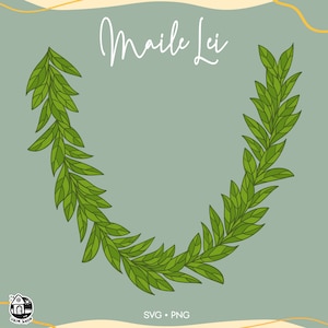 Maile Lei Svg | Lei Strand Png | Maile Cut File | Digital Download - Etsy