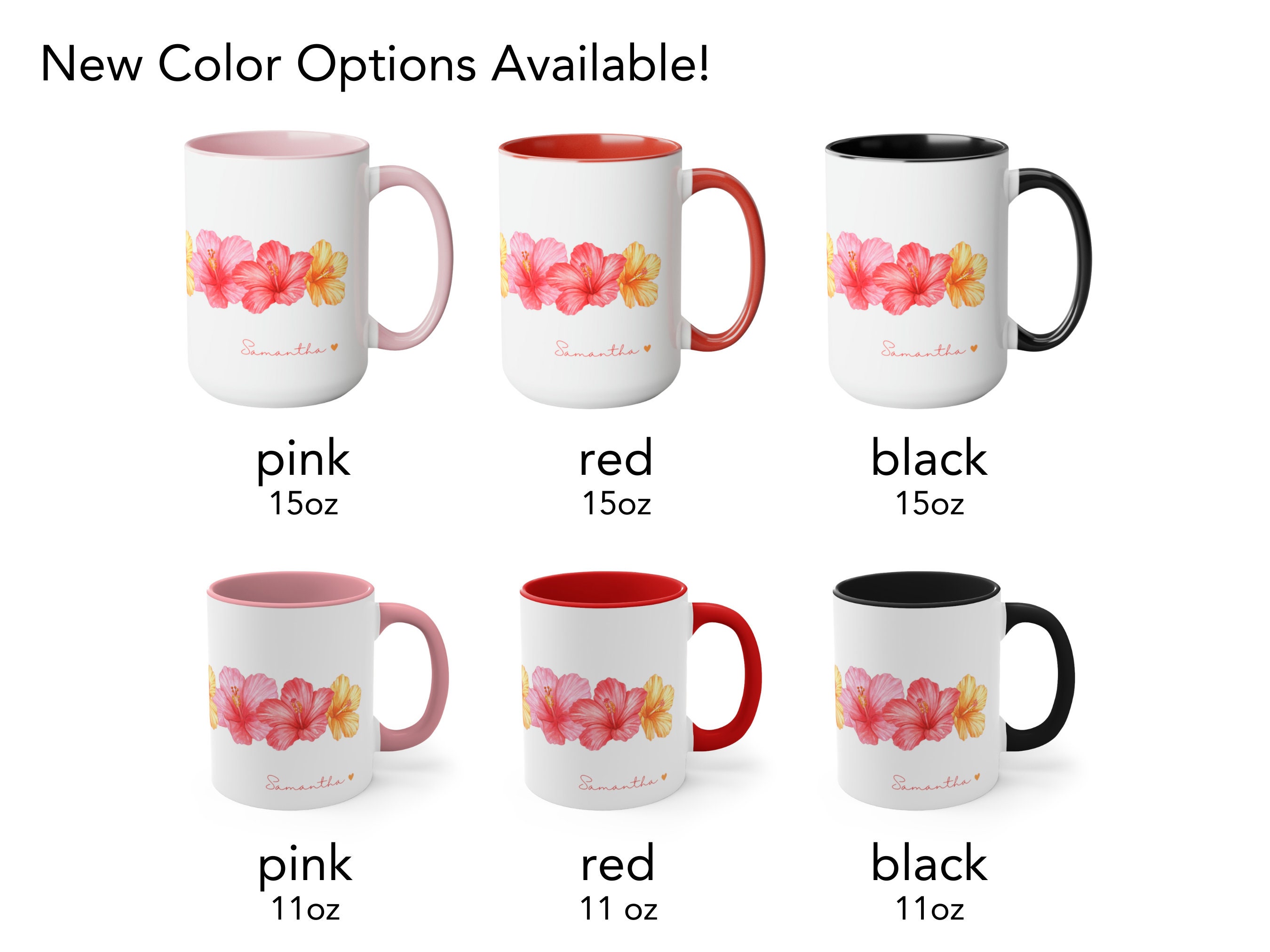 Personalized Hibiscus Mug, Custom Hawaii Gift, Hawaii Lover, Hawaii ...