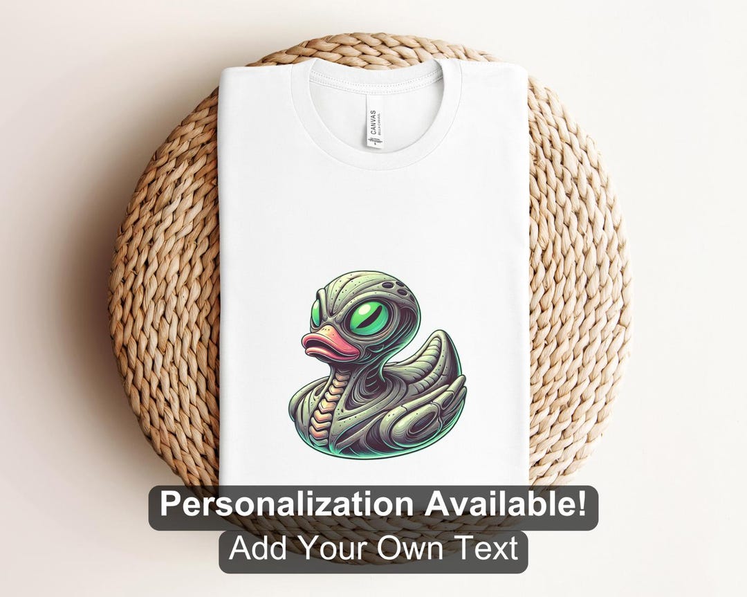 Alien Rubber Duck Tshirt, Custom Shirt, Duck Lover Shirt, Rubber Duck ...