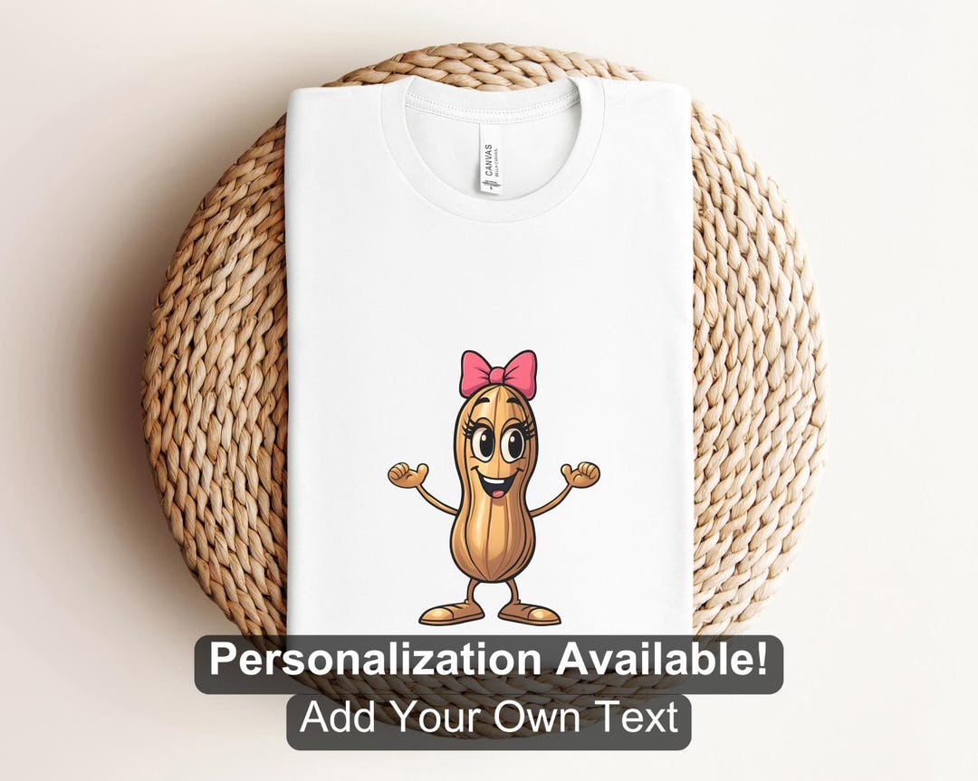Cartoon Peanut Girl 1 Character Shirt, Customizable Shirt, Nut Shirt ...