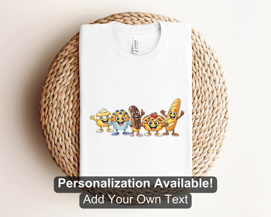 Cartoon Bakery Characters 1 Shirt, Custom Shirt, Cherry Pie Shirt ...