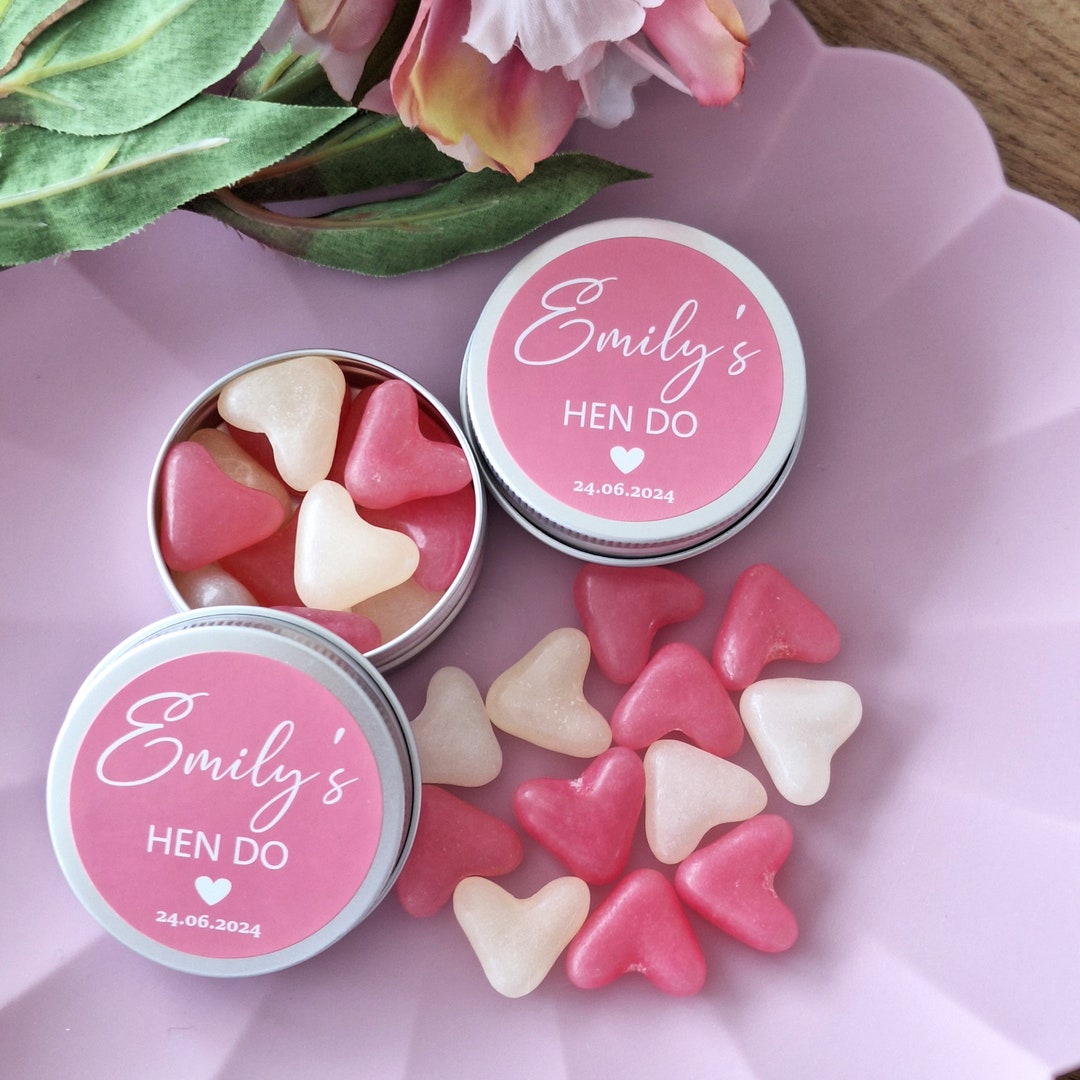 Pre Filled Sweet Hen Do Favors, Personalised Hen Party Favours, Sweet ...
