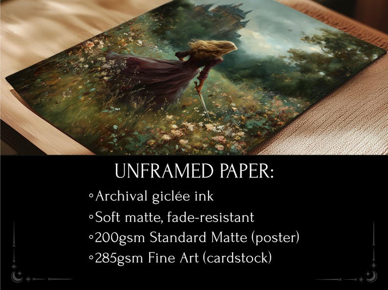 Princess Knight With Sword Poster: Medieval Fantasy Print - Etsy