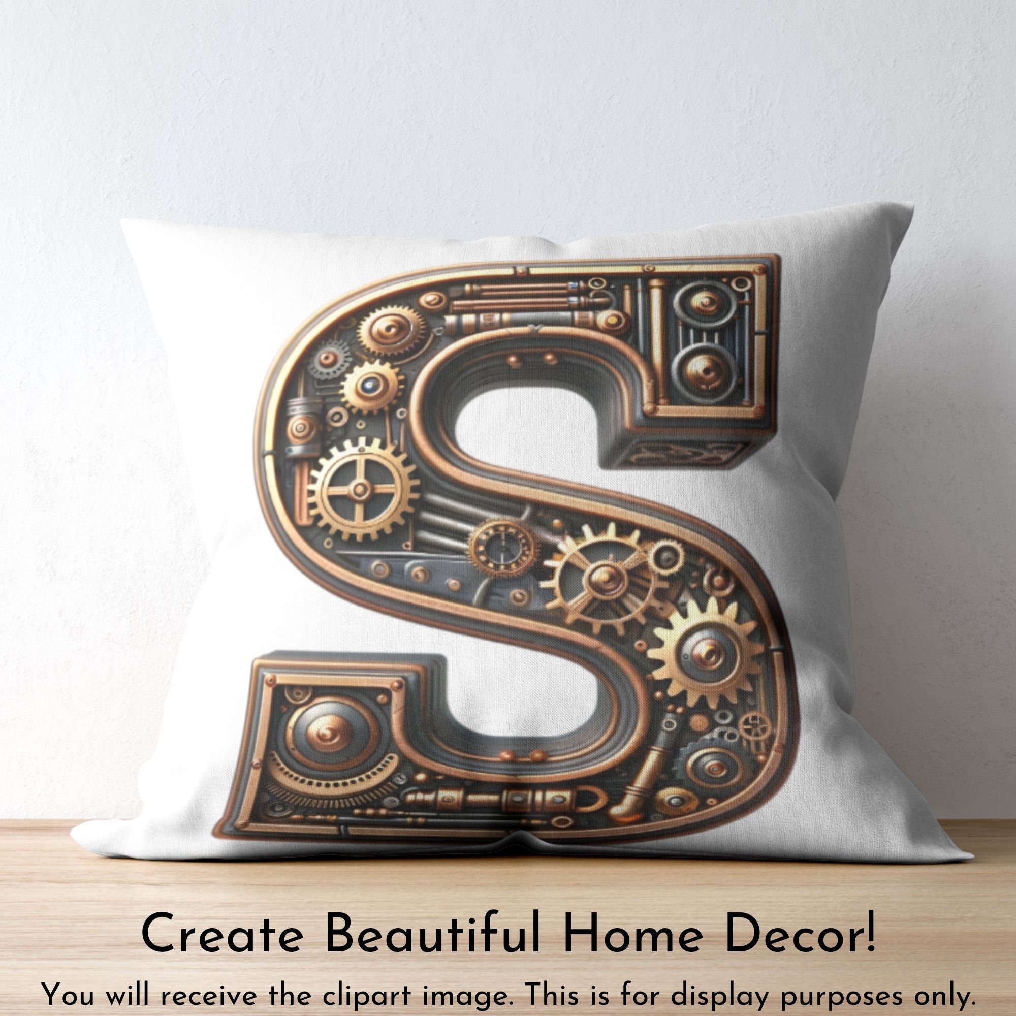 Steampunk Letters Numbers Clipart, Steampunk Digital Alphabet ...