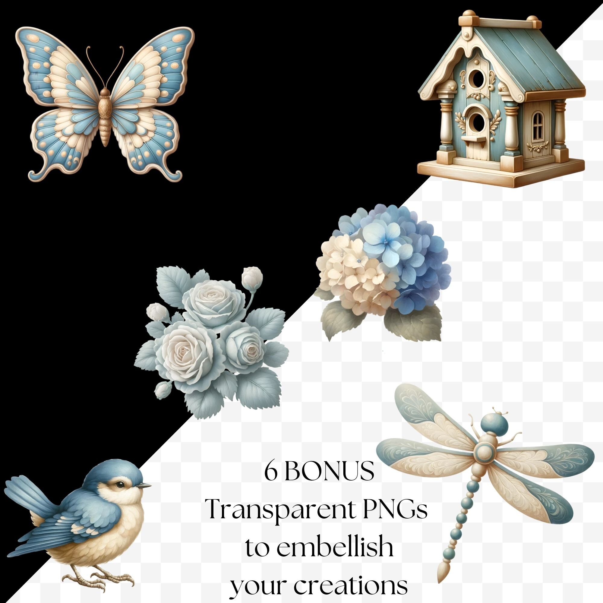 Regency Flower, Regency Background Papers, Stationery, Dusty Blue, Baby ...