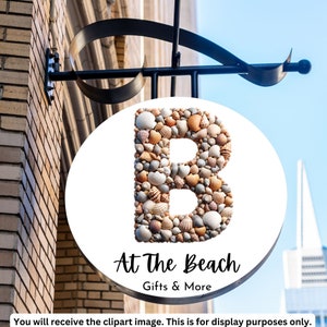 3D Letters and Numbers Clipart, Seashell Letters, Seashell Numbers ...