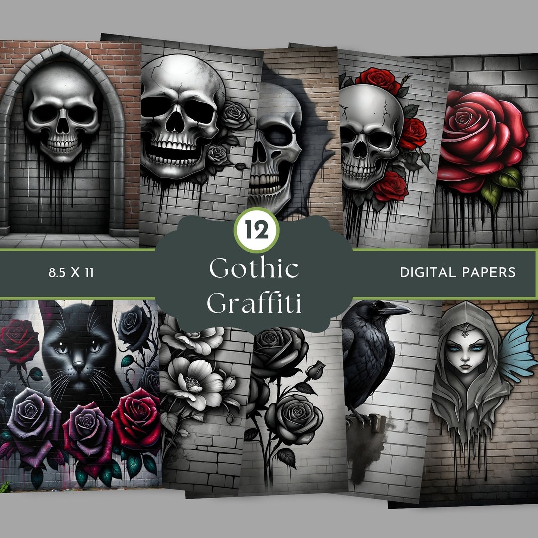 Gothic Graffiti Background, Graffiti Textures, Graffiti Background ...