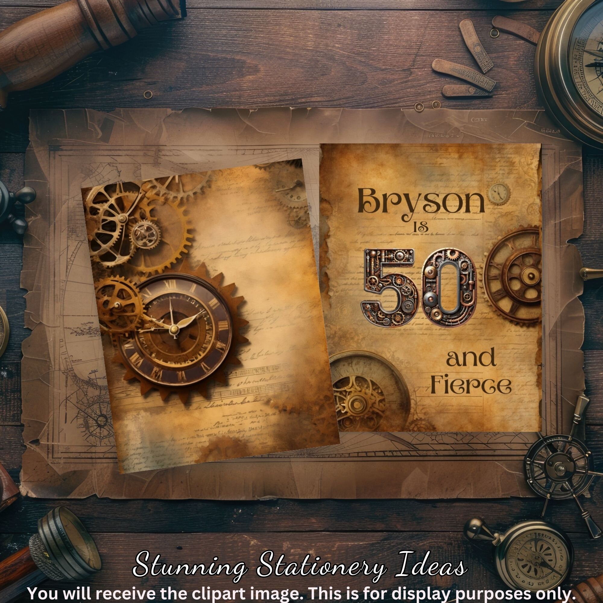 Steampunk Letters Numbers Clipart, Steampunk Digital Alphabet ...