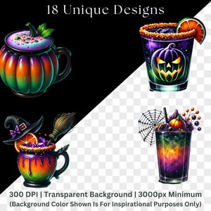 Halloween Cocktail Clipart, Drink Clipart, Halloween Cocktail PNG ...