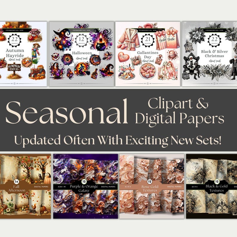 Whole Shop Junk Journal Clipart Bundle, Lifetime All Access Pass ...