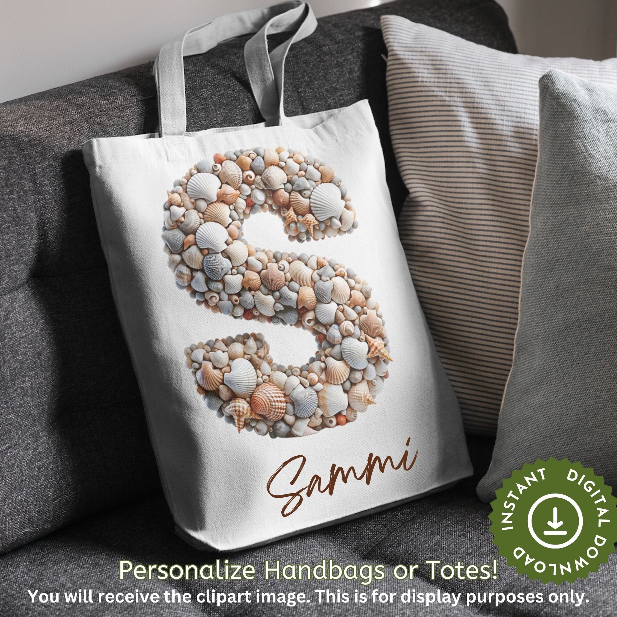 3D Letters and Numbers Clipart, Seashell Letters, Seashell Numbers ...