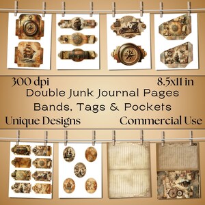 Map Junk Journal Kit, Map Papers, Vintage Maps, Old Maps, Distressed ...