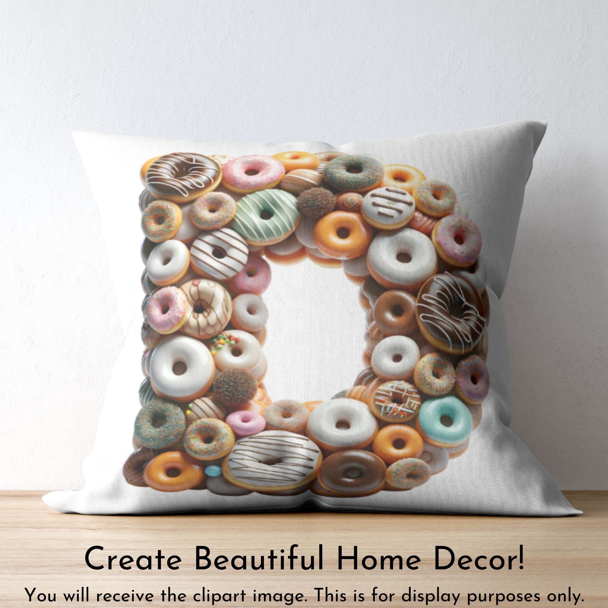 3D Donut Alphabet & Number Clipart, Sweet Letters Numbers Clipart Pack ...