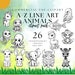 Animal Clipart Black and White, Animal Clipart,png,sublimation, A-Z ...