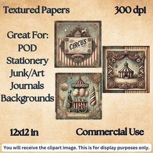 Vintage Junk Journal "circus", Vintage Circus Paper, Digital Paper ...
