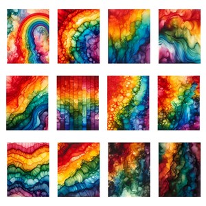 Rainbow Digital Papers, Digital Paper Bundle, Lgbtq Rainbow PRIDE, LGBT ...