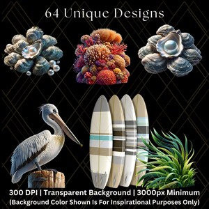 Beach Clipart Pack, Seashell Clipart, Tropical Clipart, Sea Shell ...