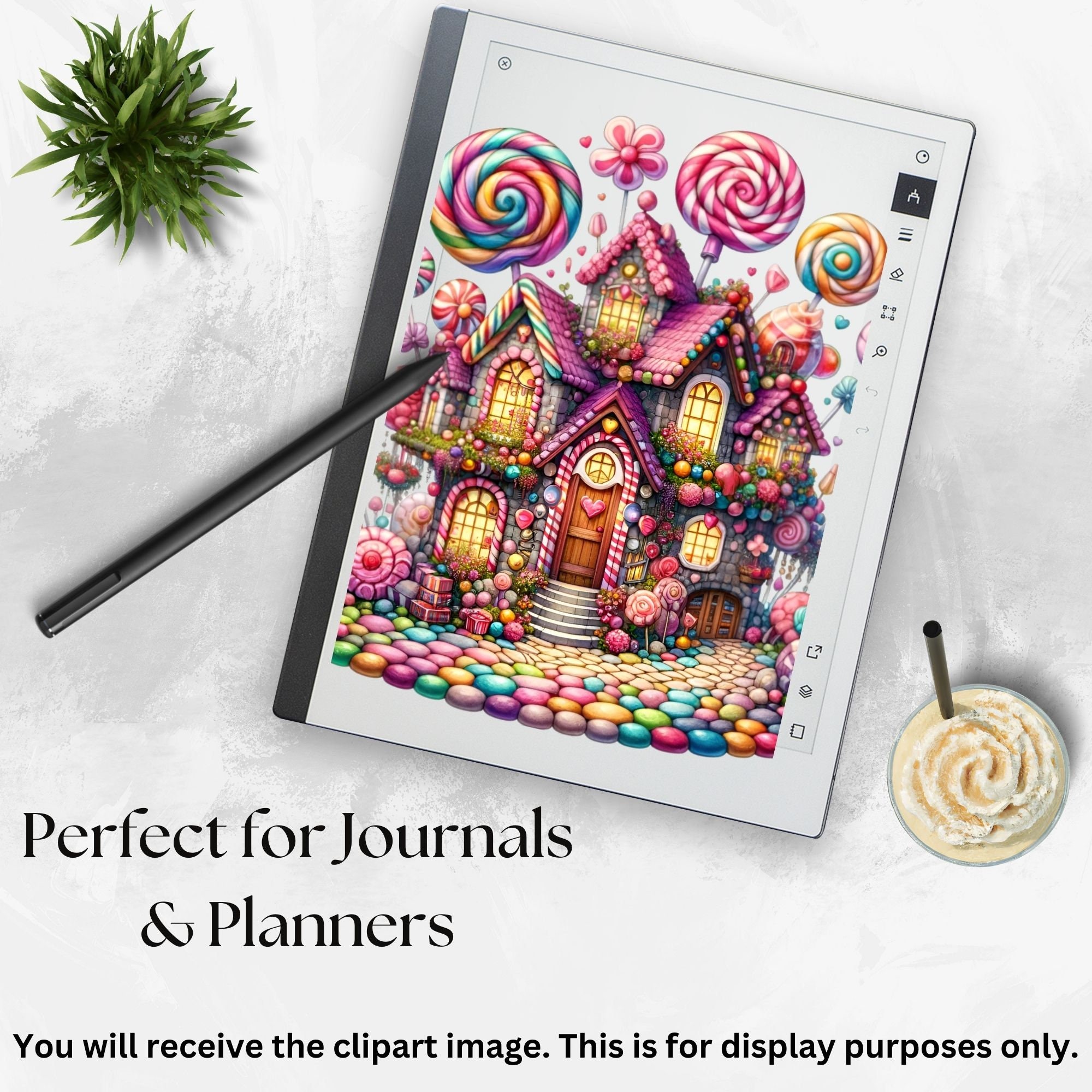 Candyland Clipart, Candy Graphics,candy House, Lollipops Sweet, Candy ...