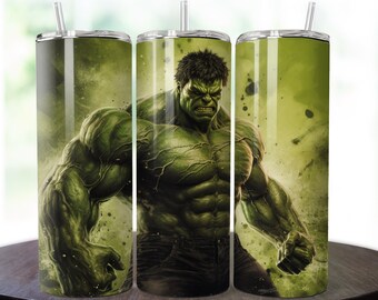 3D Inflated Hulk Tumbler Design, 20 Oz Skinny Tumbler Design ...