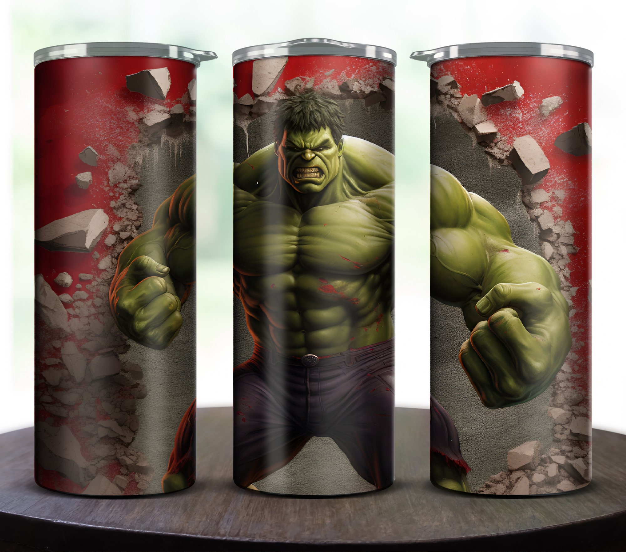 3d Hulk Tumbler Wrap, 20 Oz Skinny Straight Seamless Sublimation Design ...