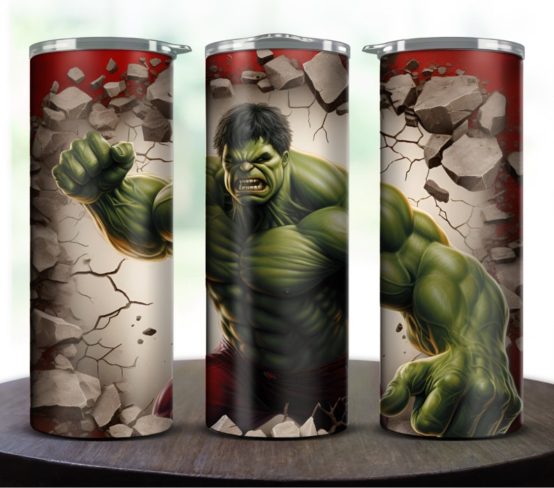 3d Hulk Tumbler Wrap, 20 Oz Skinny Straight Seamless Sublimation Design ...
