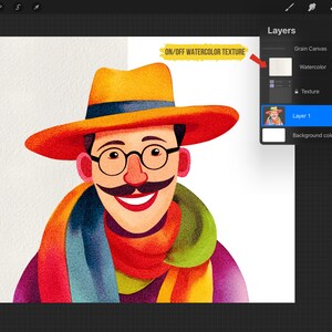 Procreate Grain Texture Digital Canvas Procreate Tool for Artwork and ...