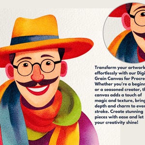 Procreate Grain Texture Digital Canvas Procreate Tool for Artwork and ...