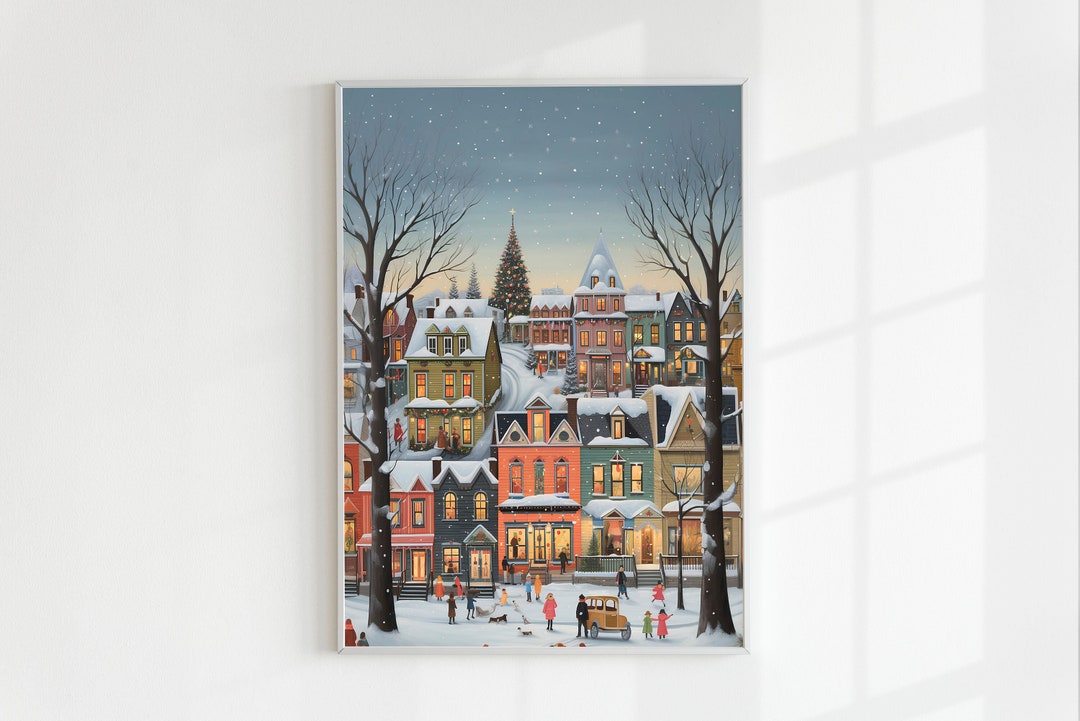 Christmas Wall Art, Printable Art, Digital Download, Holiday Decor ...